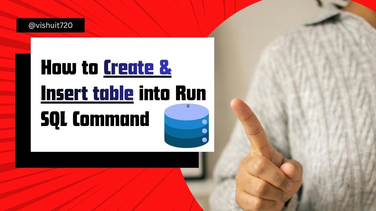 BCA 1st || How to Create & Insert table in SQL Database || Create ...