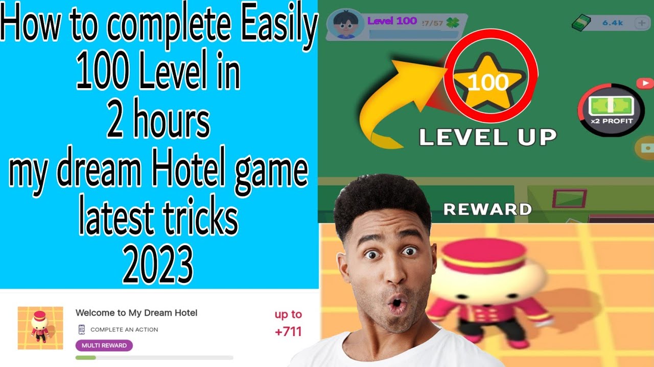 How to complete 100 Level my Dream Hotel game 2023 - YouTube