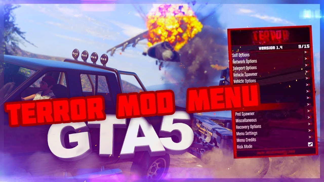 TERROR MOD MENU GTA V ONLINE PC 1.57 *GTA 5 FREE STEALTH MONEY+ SWAPN ...
