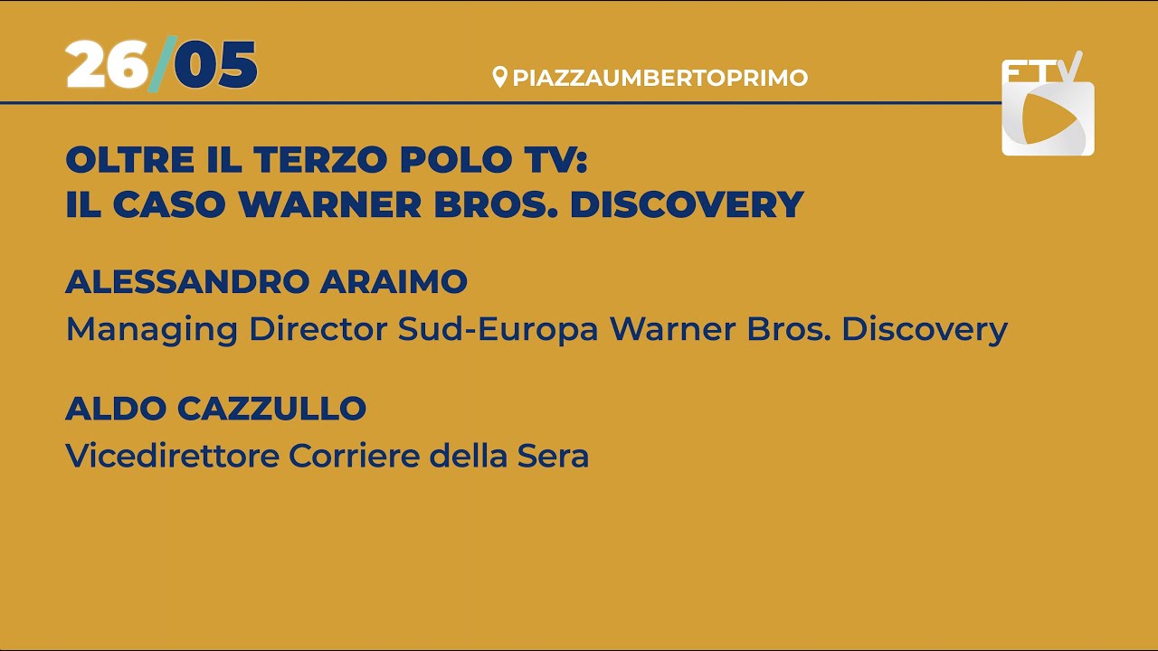 FTV24 - OLTRE IL TERZO POLO TV: IL CASO WARNER BROS. DISCOVERY - YouTube