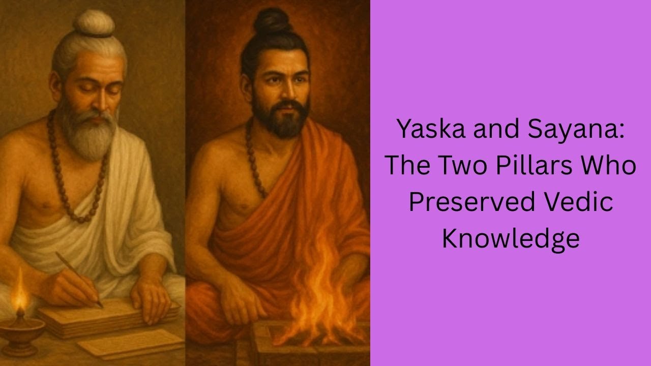 Yaska and Sayana: The Two Pillars Who Preserved Vedic Knowledge - YouTube