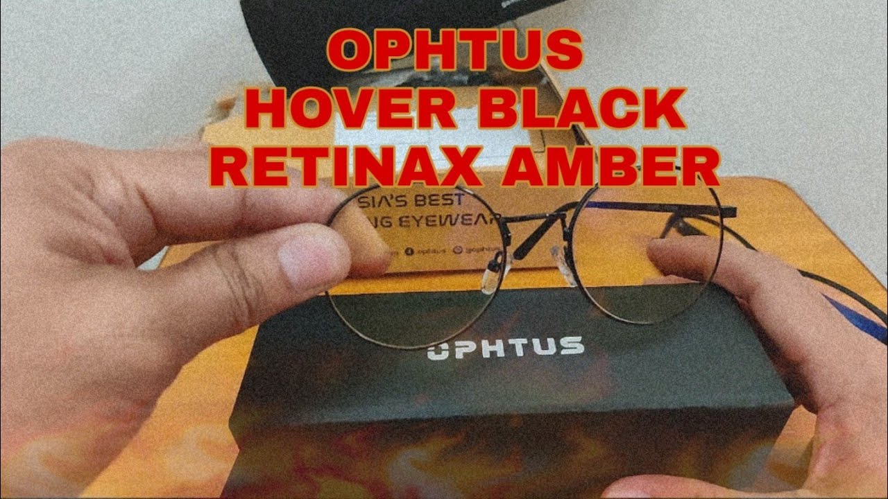 OPHTUS รุ่น HOVER BLACK RETINAX AMBER | แว่นกันแสงทุกอย่าง ยกเว้นกระสุน ...