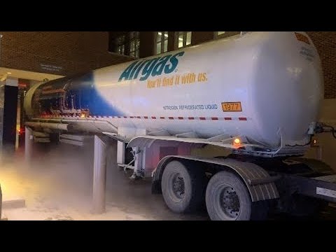 MASSIVE Liquid Nitrogen Truck | Cryogenics - YouTube