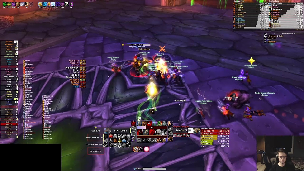 Entropy vs. Noth the Plaguebringer (Classic) - Off Tank PoV - YouTube