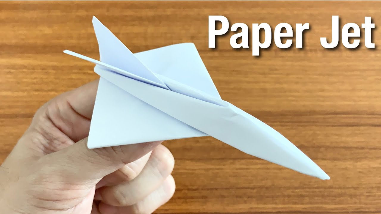 How to make a Jet Paper Airplane - Origami Pesawat Terbang Jet - YouTube