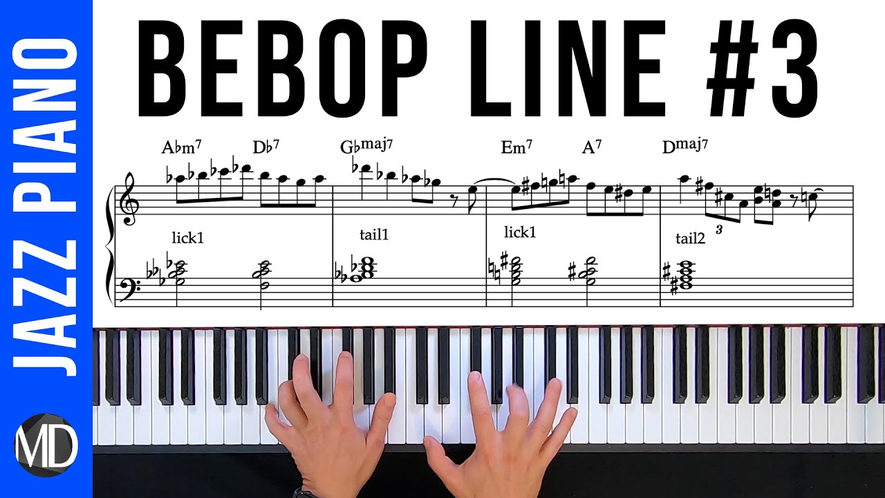 Bebop Lines You Should Know No.3 (Tritone System) | Sheet Music | 12-Key Workout - YouTube