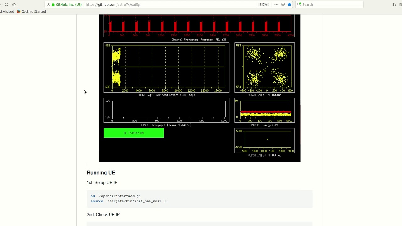 OPEN AIR INTERFACE Running [eNB & UE] - YouTube