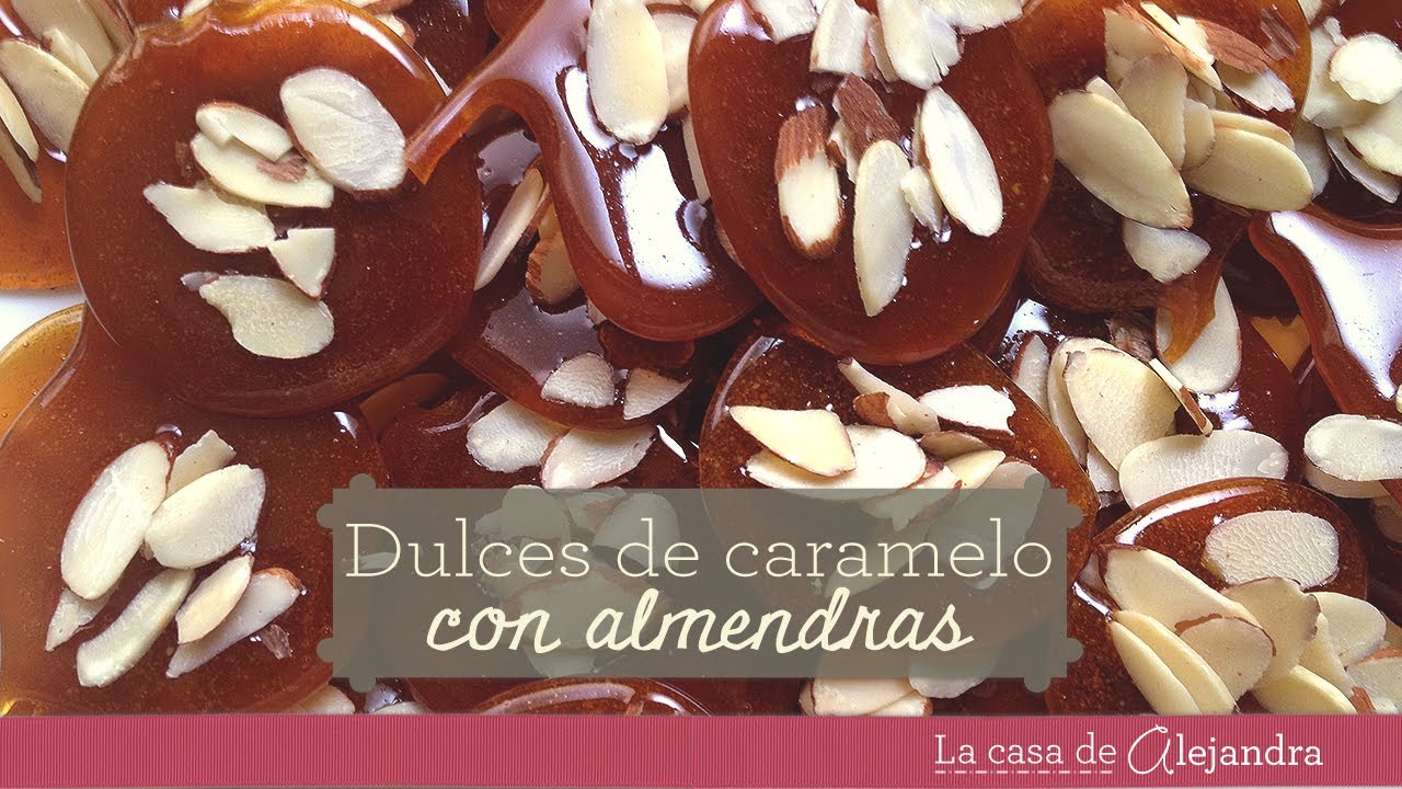 Dulces de caramelo con almendras - DIY caramel candy with almond - YouTube