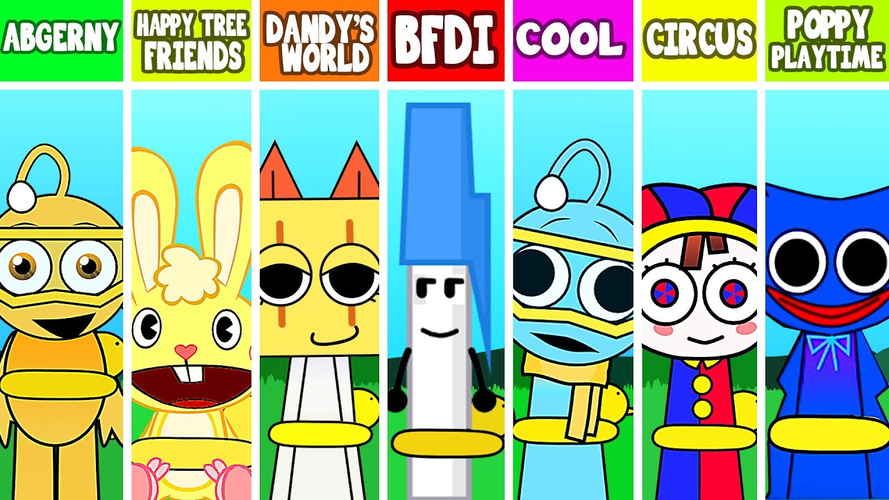 Incredibox Sprunki Retake Vs. ABGERNY Vs. HAPPY TREE FRIENDS Vs. BFDI ...