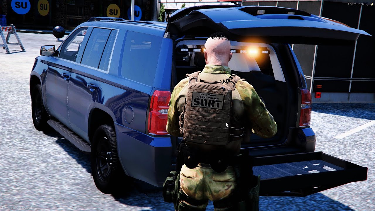 Playing GTA5 As a New York State Trooper FiveM RP Trooper Under ...