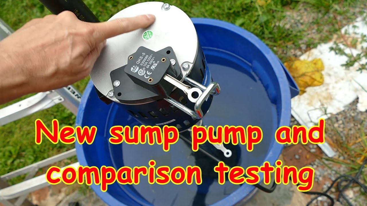 New Sump Pump and comparison test - YouTube