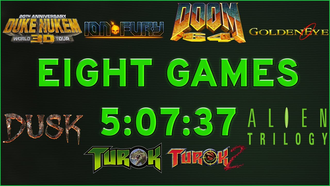 Speedrun Marathon | 8 FPS Games in 5:07:37 - YouTube