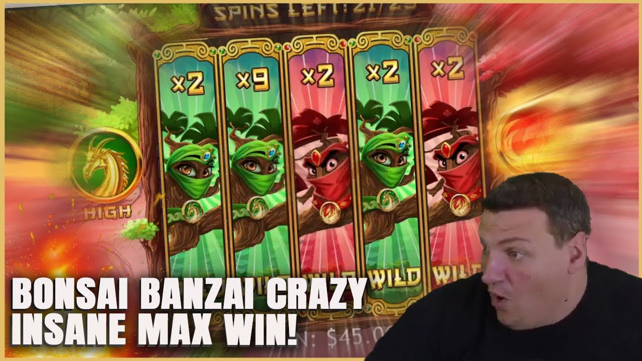 BONSAI BANZAI CRAZY INSANE MAX WIN - YouTube