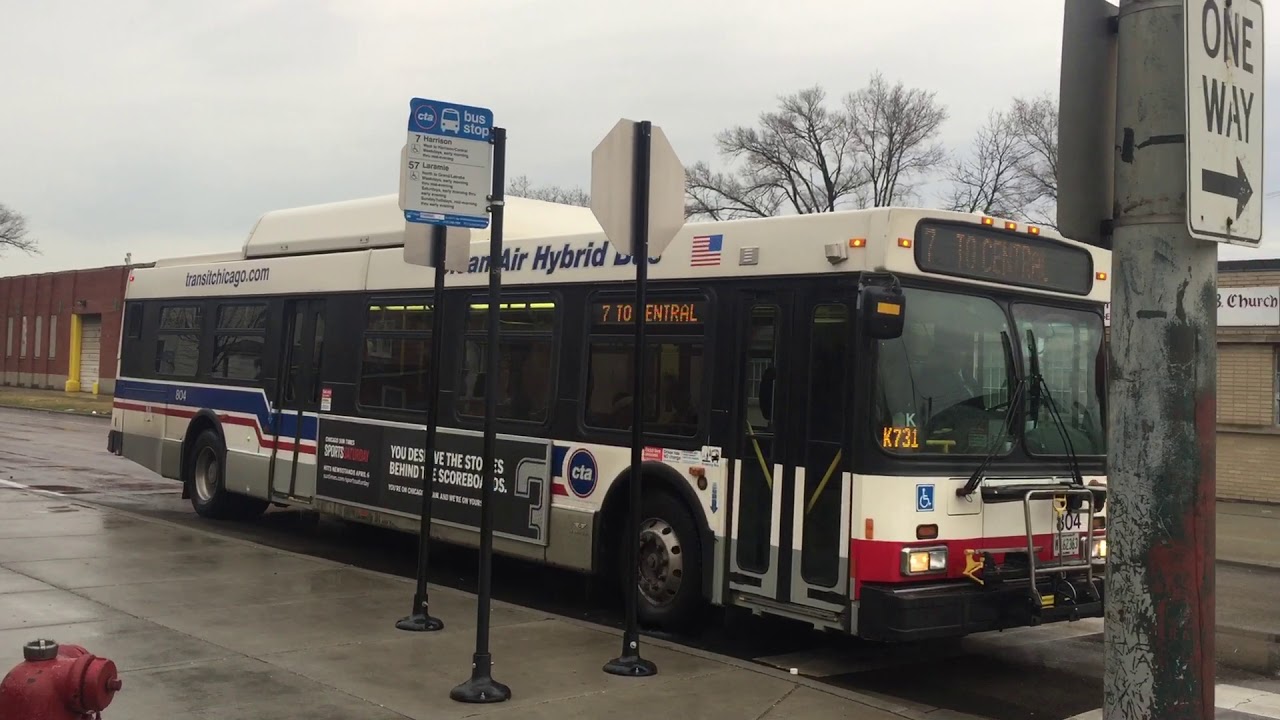 CTA 2006 New Flyer DE40LF 804 on Route 7 Harrison - YouTube