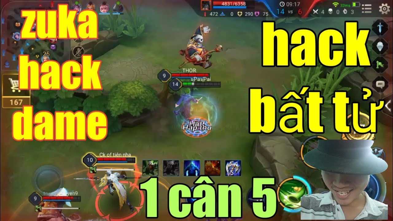 Liên Quân Mobile _ Hướng Dẫn Hack Dame + Hack Bất Tử Mới Nhất Cho Zuka ...