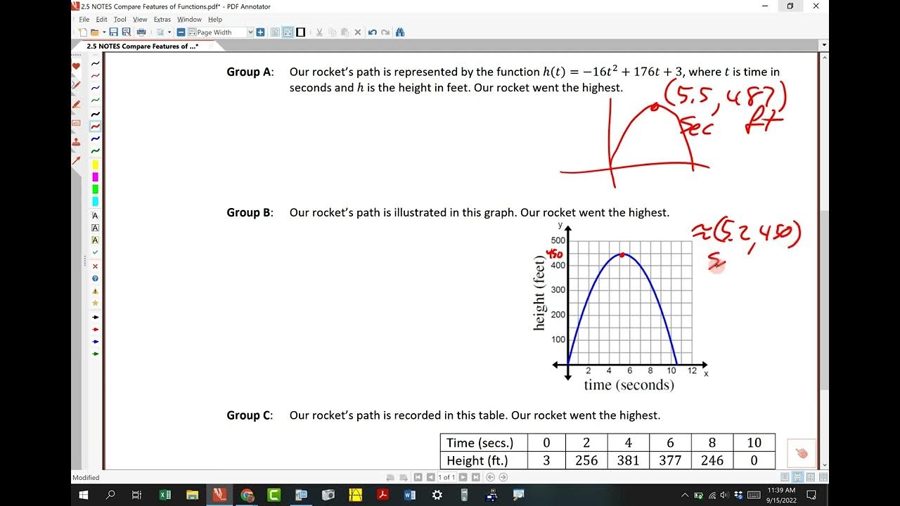 2.5 Comparing Key Features of Functions - YouTube
