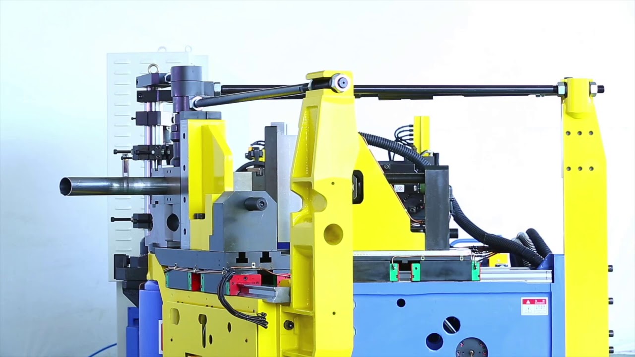 YLM tube bending machine with inner jaw device - YouTube