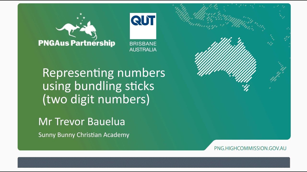 Teacher Trevor Bauelua – Representing numbers using Bundling Sticks ...