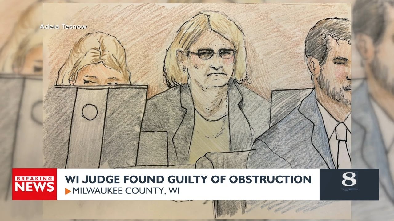 Wisconsin judge found guilty of obstruction - YouTube