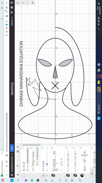 Drawing Beautiful Face Using Math Formula Run By Desmos Software # ...