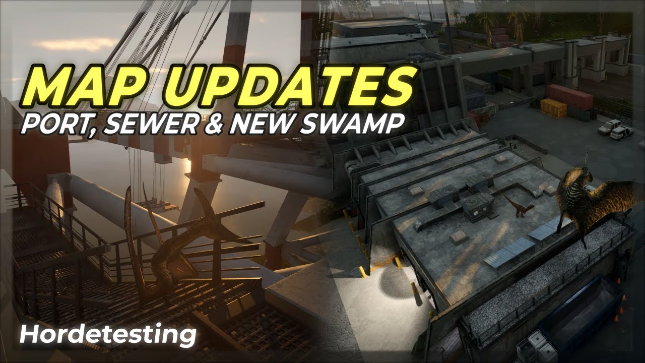 Map Updates & New Night Vision - The Isle Evrima Hordetesting - YouTube