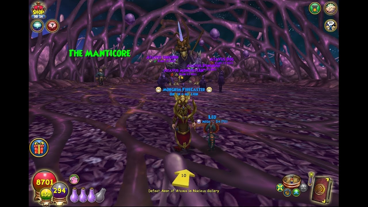 Wizard101: Novus final boss Manticore Madness |(PATCHED) Can't speed ...