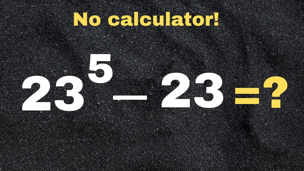 A Nice Olympiad Math Question | Math Olympiad Question - YouTube