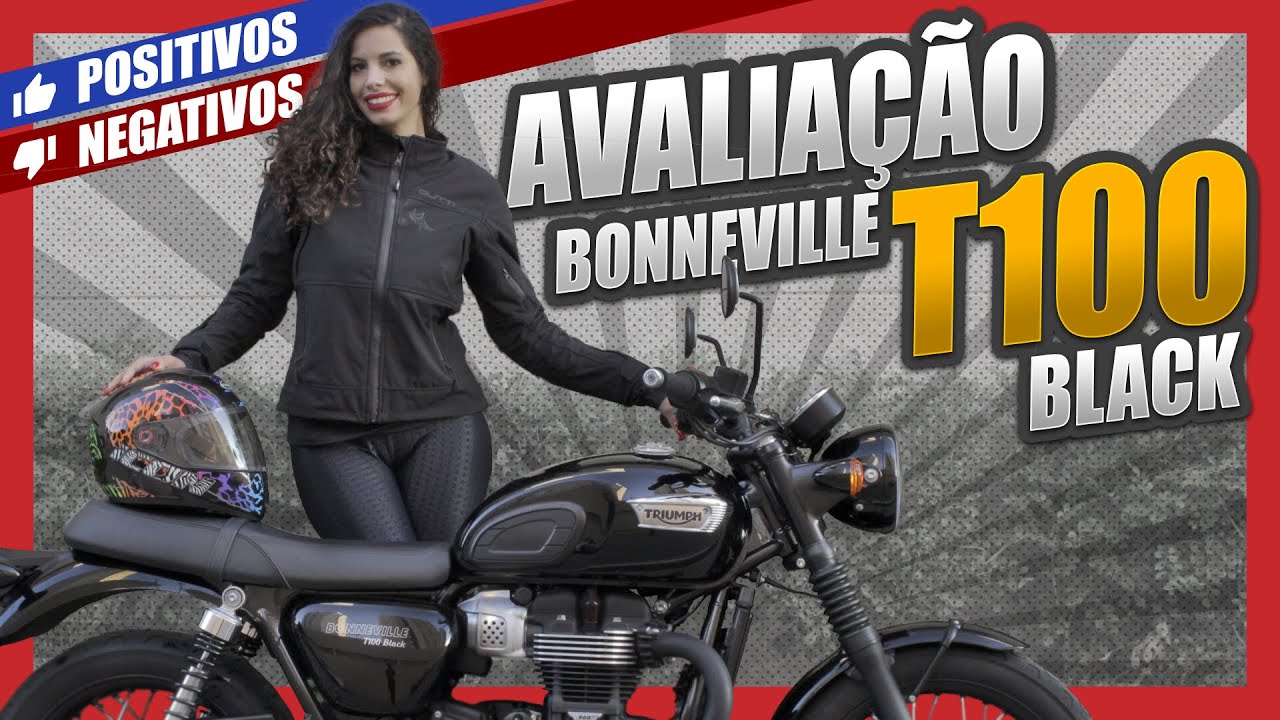 TESTE COMPLETO BONNEVILLE T100 BLACK | TRIUMPH T100 PRÓS E CONTRAS ...