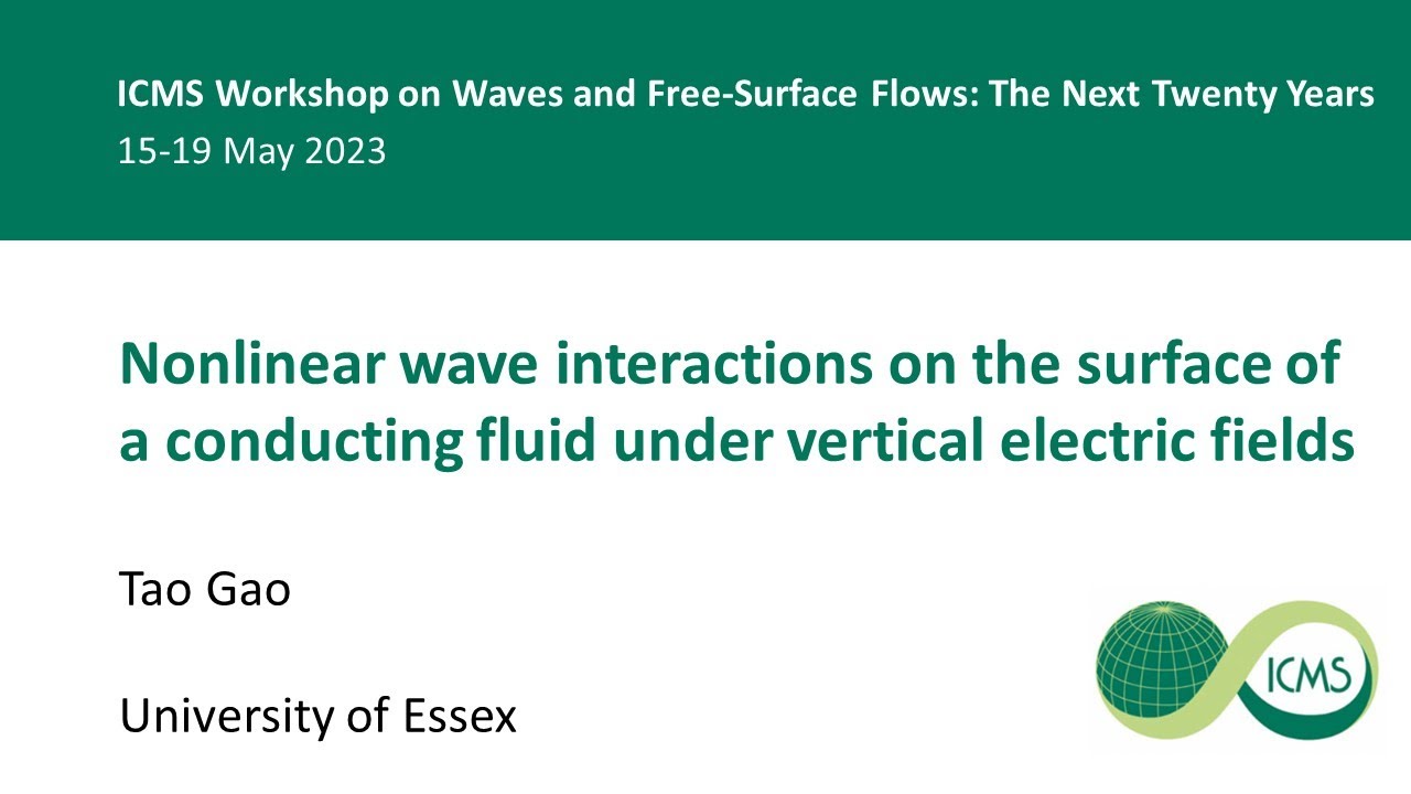 Nonlinear wave interactions on the surface of a conducting fluid, Tao ...