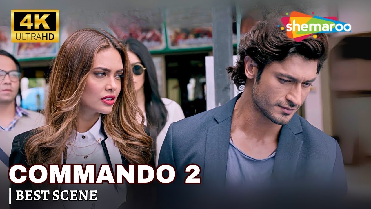 मुझे सिर्फ तुम्हारे हां का इंतज़ार है! | Vidyut Jammwal & Esha Gupta | Commando 2 - BEST SCENE ...