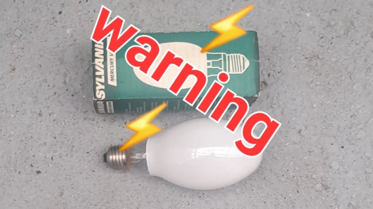 Mercury vapour lamp blowing up with out ballast stray from 240v - YouTube