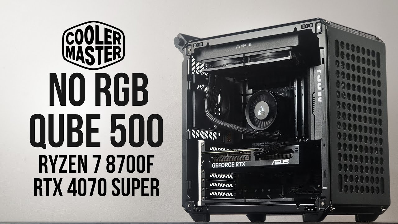 Blackout Gaming PC Build | NO RGB | Cooler Master Qube 500 | AMD Ryzen ...