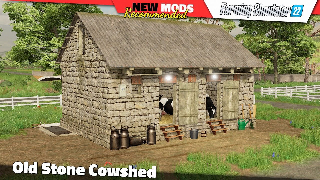 FS22 | Old Stone Cowshed - Farming Simulator 22 New Mods Review 2K60 ...