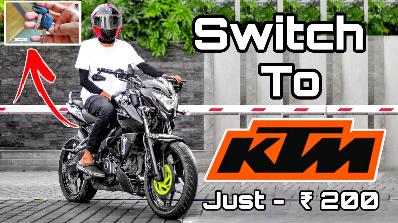 I changed my ns200 to Ktm bike just 200/- only 🤯🤯 | Ns200 Modification ...