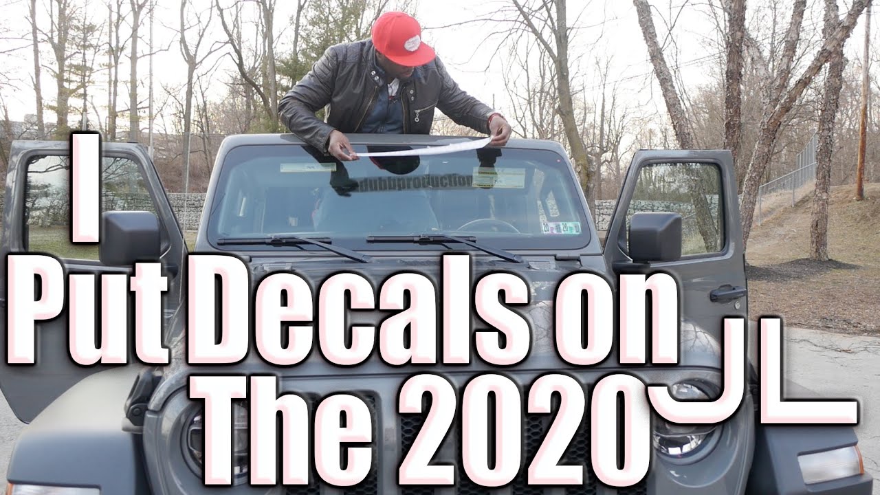 How to put apply Decals on a 2020 Jeep Wrangler JL - YouTube