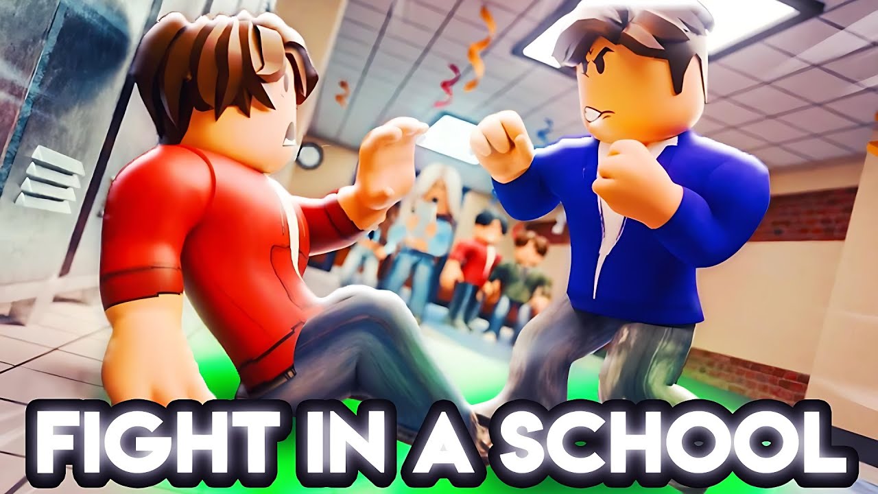 I Fought EVERYONE in Roblox Fight In A School - YouTube