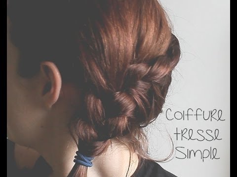 [HAIRSTYLE] Coiffure Tressé Simple et Rapide - YouTube