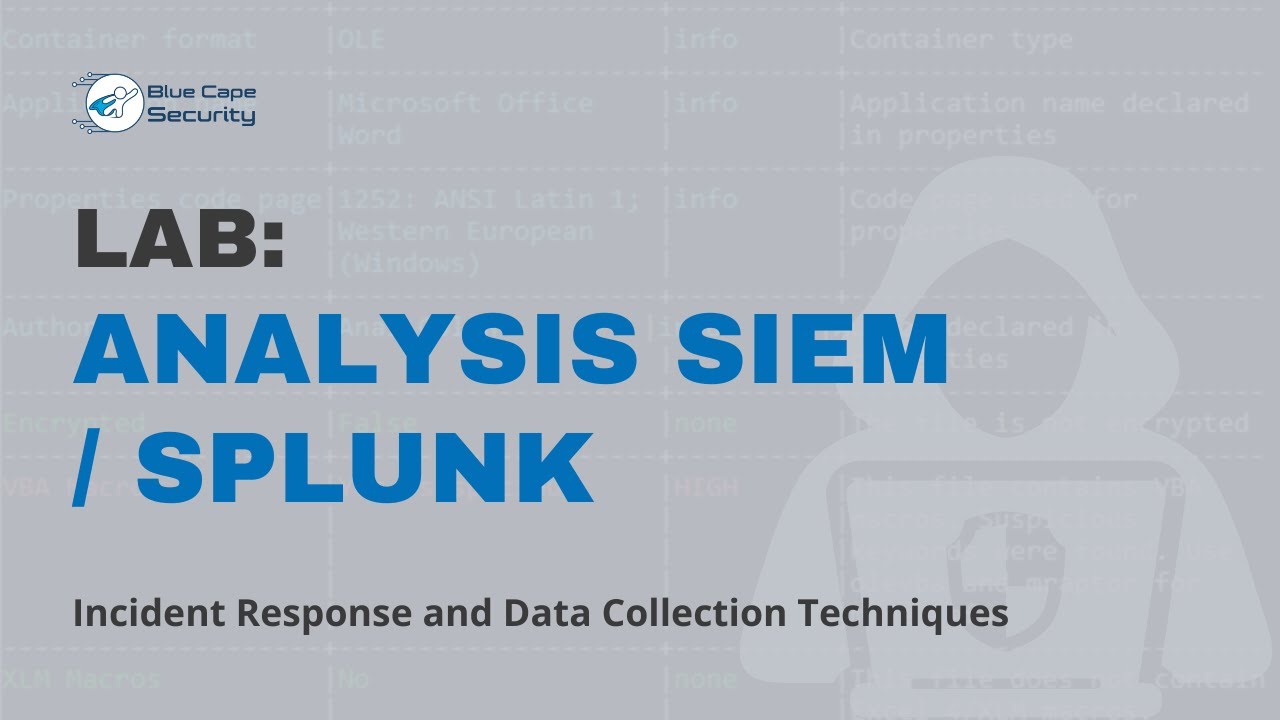 Lab 5.2 Analysis SIEM / Splunk - YouTube