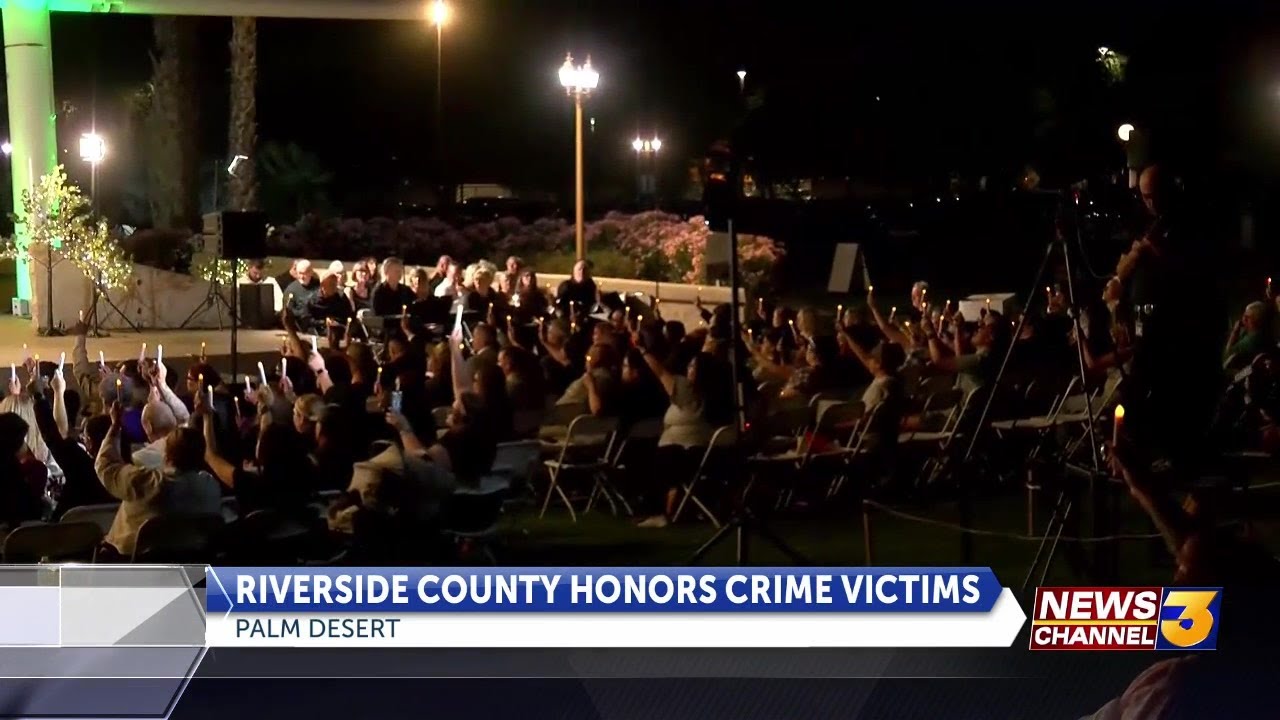 Riverside County DA speaks at vigil honoring crime victims - YouTube
