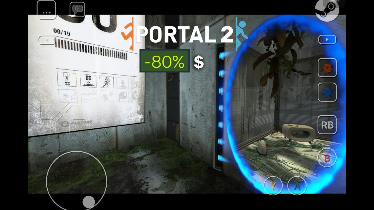 PORTAL 2 iOS & Android Gameplay | Steam Link - YouTube