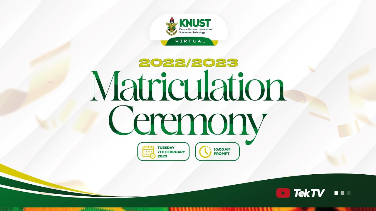 2022/2023 Virtual Matriculation Ceremony - YouTube