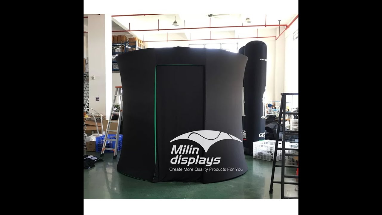 Photo Booth Photography Green Screen 360 Photo Booth Enclosure Circular ...