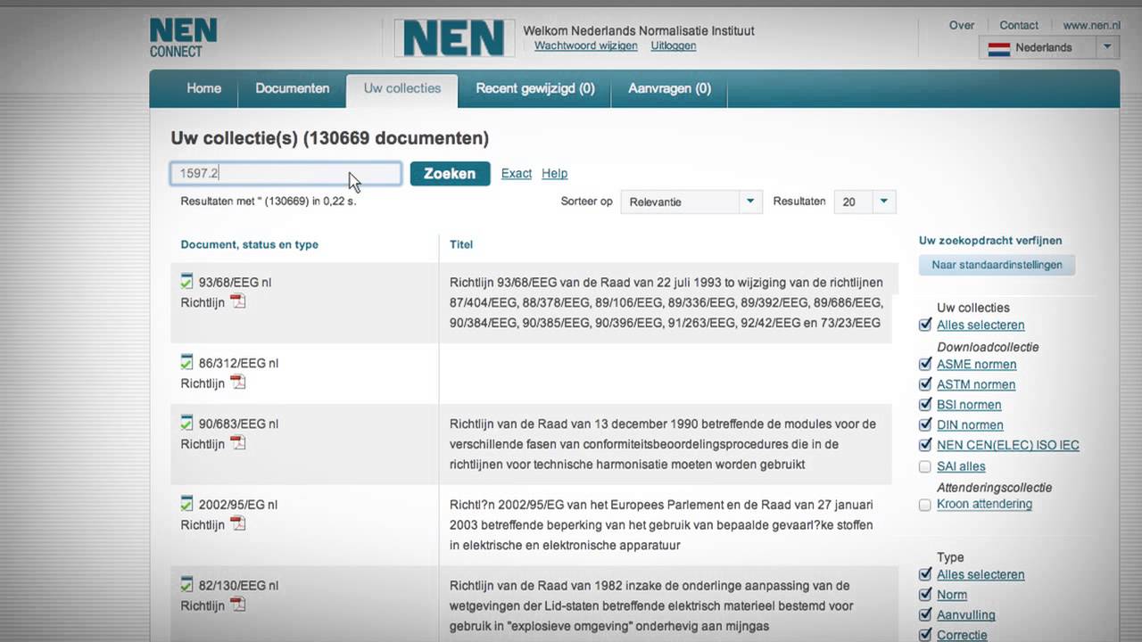 Het plusassortiment raadplegen in NEN Connect - YouTube