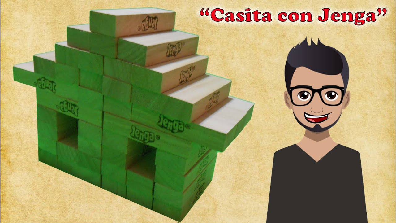 RETO "COMO HACER UNA CASITA CON JENGA" - YouTube