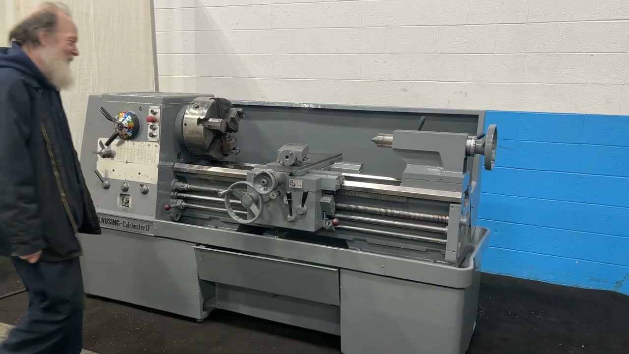 17" X 42" CLAUSING COLCHESTER ENGINE LATHE: STOCK #74756 - YouTube
