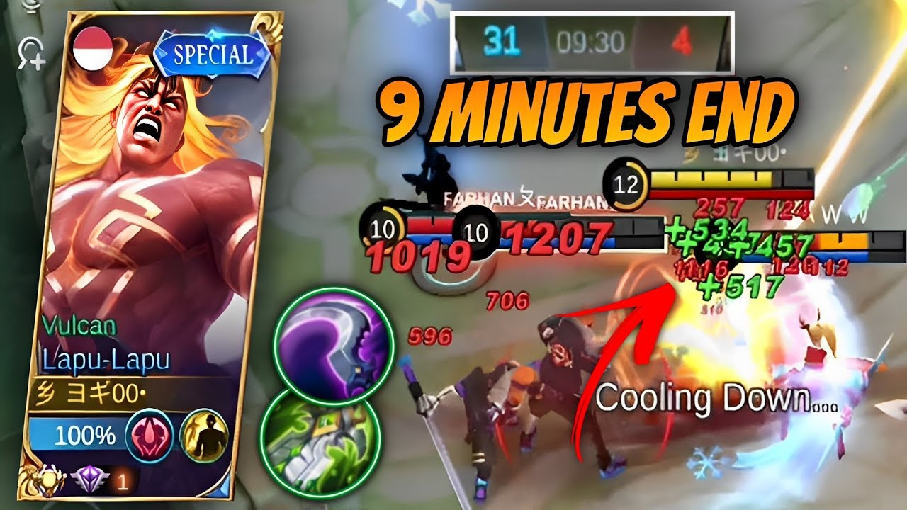 Crazy Game!! Lapu Lapu 9 Minuted End In Ranked | Build Top 1 Global ...
