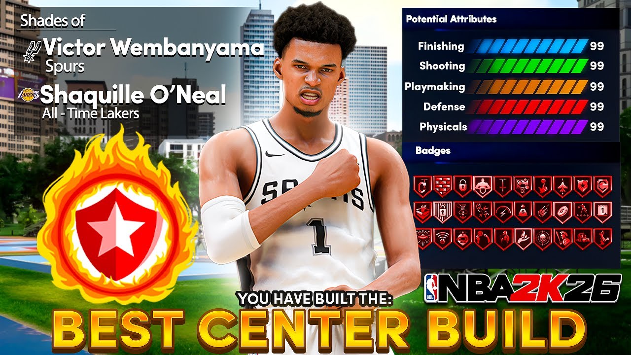 🔴BEST NBA 2K26 CENTER SEASON 2 REBIRTH BUILD NO $$ SPENT + CAP BREAKER ...