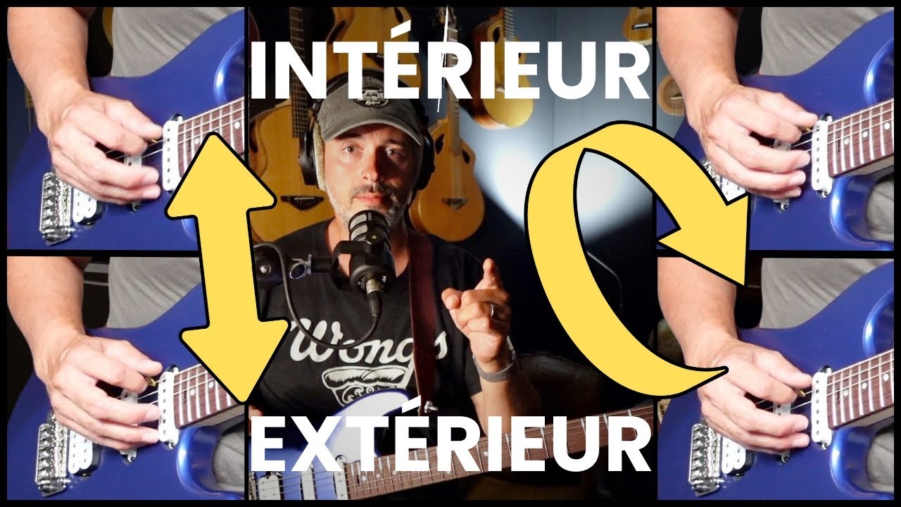 ALLER-RETOUR à la guitare, le problème INTÉRIEUR EXTÉRIEUR avec le MÉDIATOR - YouTube