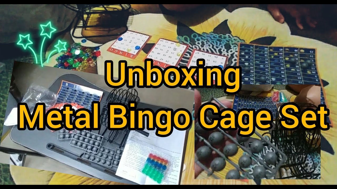 Unboxing Bingo Metal Cage and how to play bingo - YouTube