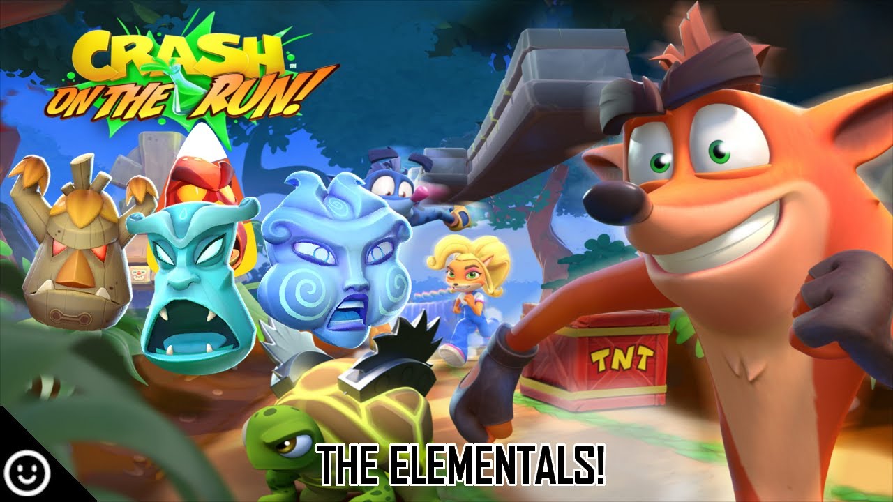 CRASH ON THE RUN! - The Elementals Mini-Boss Fight! - YouTube
